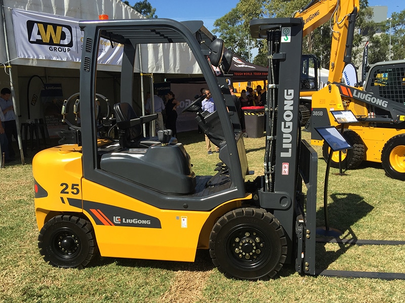 AWD launches LiuGong forklifts at DDT Expo