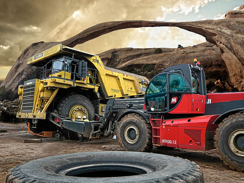 Magni HTH telehandlers are built for heavy work