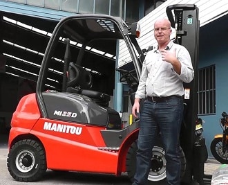 Manitou MI25D forklift video review