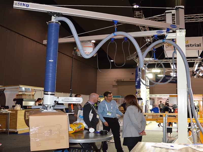 Schmalz shows off Jumboflex vacuum tube lifter
