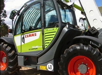 Claas features Scorpion telehandler at Wimmera 2014